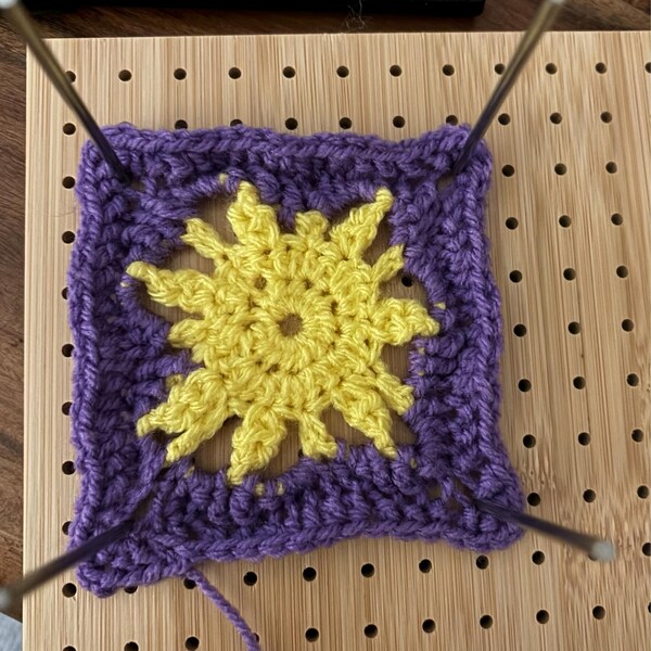 Easy Granny Square Fried Egg Crochet PDF PATTERN | Step-by-step ...