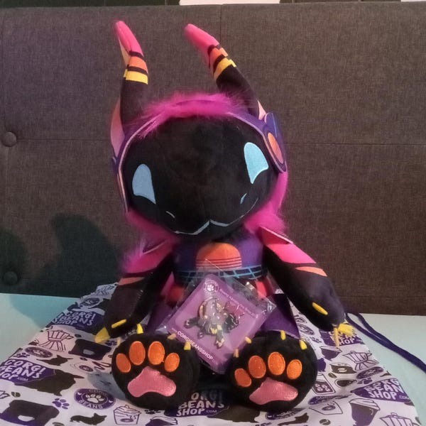 Synthwave Protogen Fursona Pin - Etsy