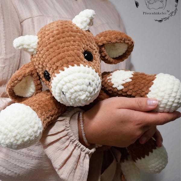 Colbie the Cow Amigurumi Crochet Pattern | Plush Cow PDF Tutorial ...