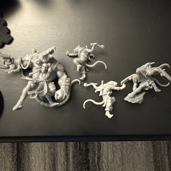 Ratfolk 3d Printed Miniatures by Manuel Boria for Tabletop Rpgs ...