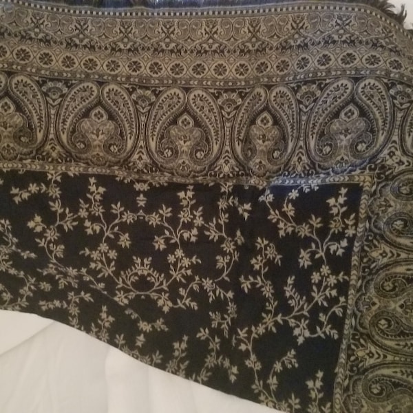 Indian Reversible Kullu Decor Shawl, Best Gift for Mom Dad Meditation ...