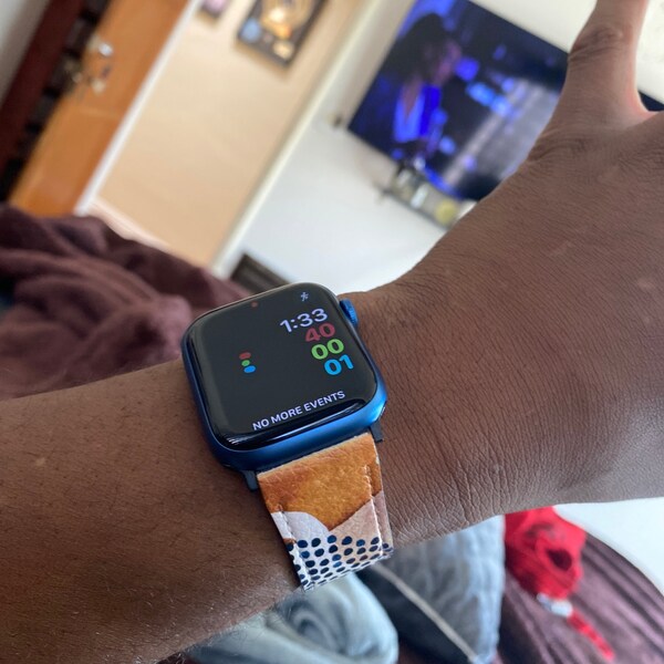 Rustic Abstract Shapes Apple Watch Band Series 3 4 5 6 7 8 SE 38mm 40mm ...