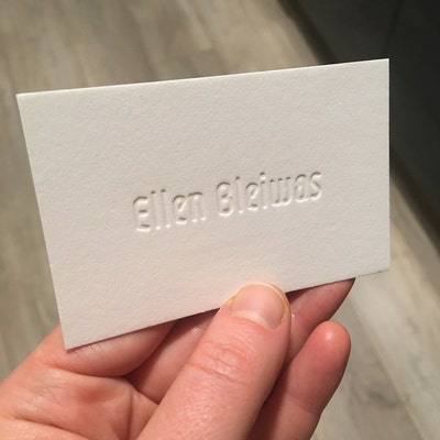 The Requisite Card Custom Letterpress Printed Calling Cards - Etsy