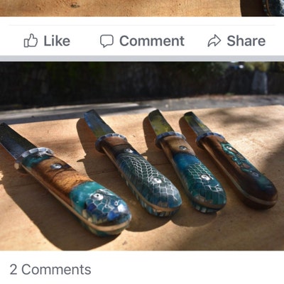 Custom Buck Ranger 112 Lockback Knife With Custom White Mop/obsidian ...