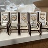 In Loving Memory Engraved Mini Bench, Wedding Place Setting, Memorial ...