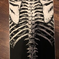 Ribcage Back Patch, Ribcage, Skeleton Patch, Bones Patch, Cloth Patch ...