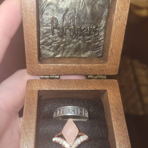 Viking Ring Box With Norse Vegvisir Viking Compass Nordic Jewelry Box ...