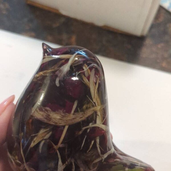 Funeral Flower Keepsake Large Bird, Memorial Service Keepsake Songbird ...