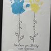 DAD Handprint Footprint Art Craft, Father's Day Gift for Dad, DIY Baby ...