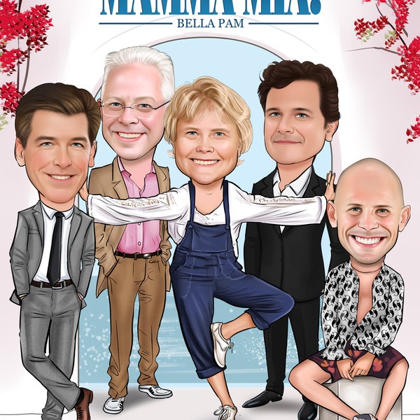 Graduation Gifts Caricatures / College Graduation Cartoon / Unique ...