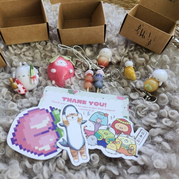 Cute Mandarin Capybara Head Keychain - Etsy