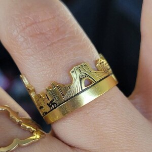 Custom City Ring Personalized Cityscape Ring Statement Ring Custom ...