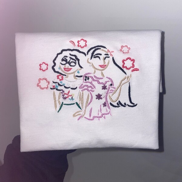 Charm Mirabel Isabela Embroidery Designs Sketch Machine Instant Digital ...