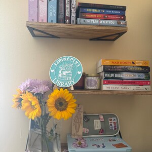 Personalized Library Sign Custom Book Decor Color 3D Printed Bookish ...