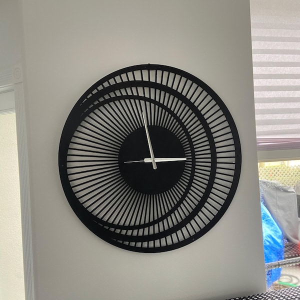 Unique Design Metal Wall Clock, Round Wall Clock, Triple Circle Metal ...
