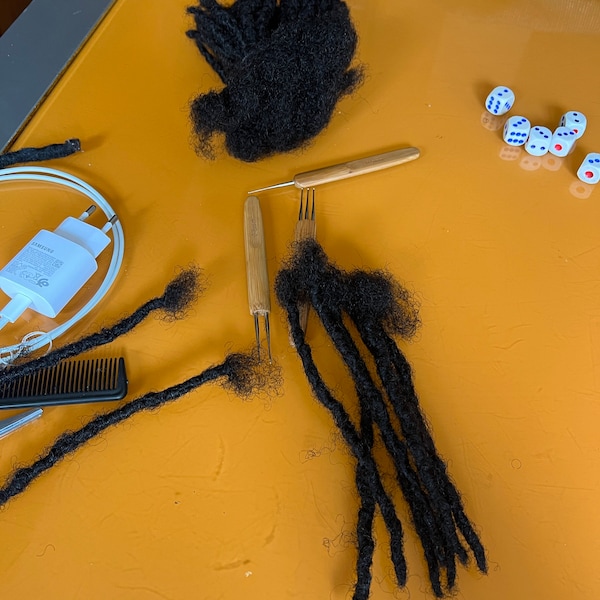 60 Anwi Textured Locs Made From 100% Human Hair Sizes 0.4cm & 0.5cm, - Etsy