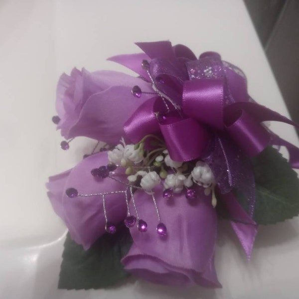 Purple Prom Flowers Purple Rose Mother's Corsage Purple Prom Corsage ...