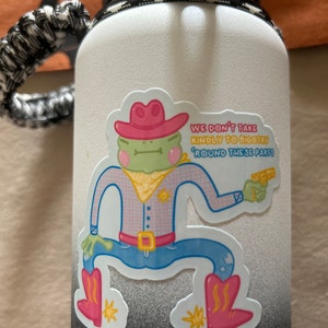 Sad Clown Frog Sticker Original Sparkle Vinyl Sticker - Etsy
