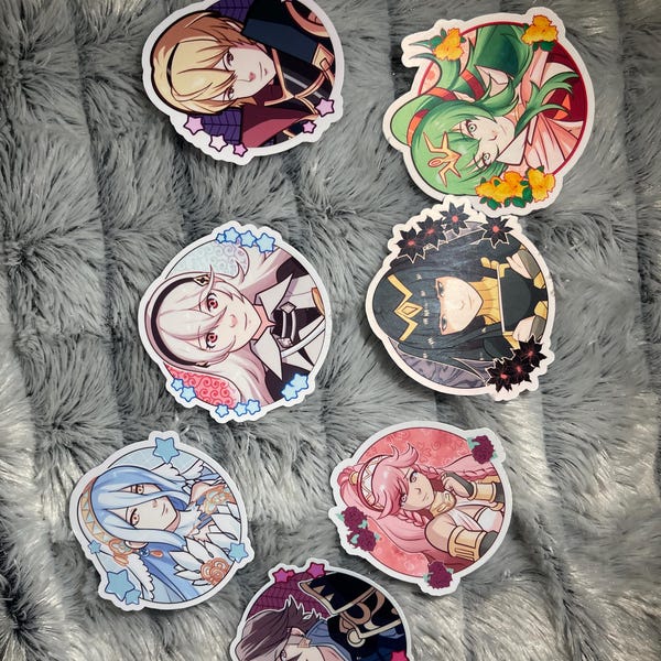 Fire Emblem Awakening Vinyl Stickers, First Gen Females, Fire Emblem ...