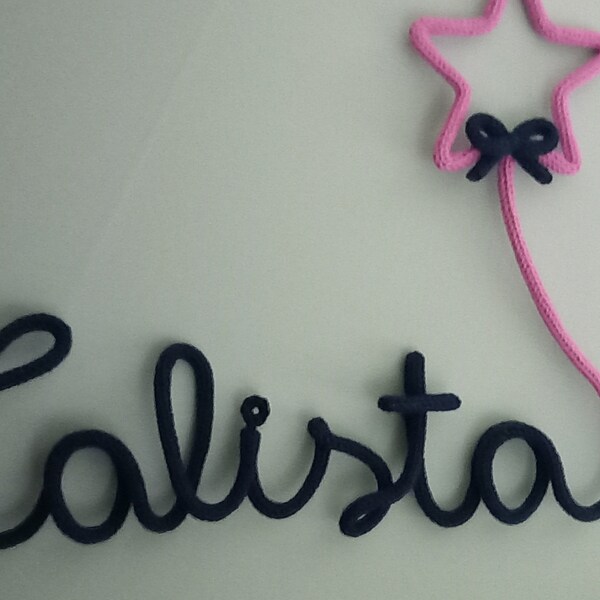 Knitted Wire Musical Notes, Tricotin Wall Decor Hanging, Nursery ...