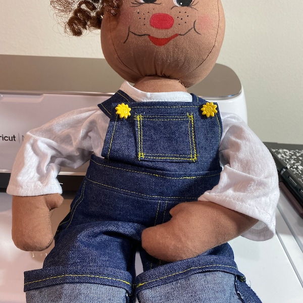 TEDDY BEAR DUNGAREES (overalls) Pdf Pattern. Fits 15-18 Inch Teddy ...