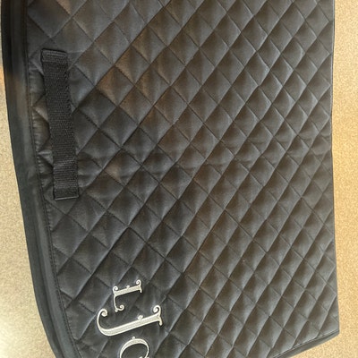 Saddle Pad With Monogrammed Scroll Letter - Etsy