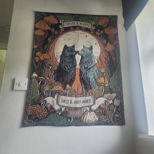 Dark Cottagecore Crow Tapestry Woven Raven Wall Art Blanket Woven Wall ...