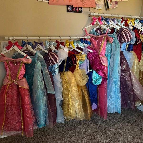 Princess Dress up Station Hangers, Disney Princess Hangers for Children ...