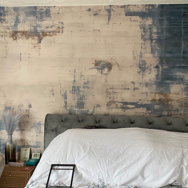 Relief Crane Wallpaper, 3D Embossed Look Wall Mural, Tree and Birds ...