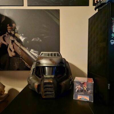 Super Durable Doom Helmet any Painting of the Finished Helmet is Free ...