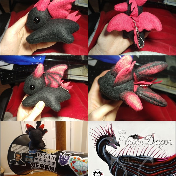 Customizable Plush Dragon Keychain - Etsy