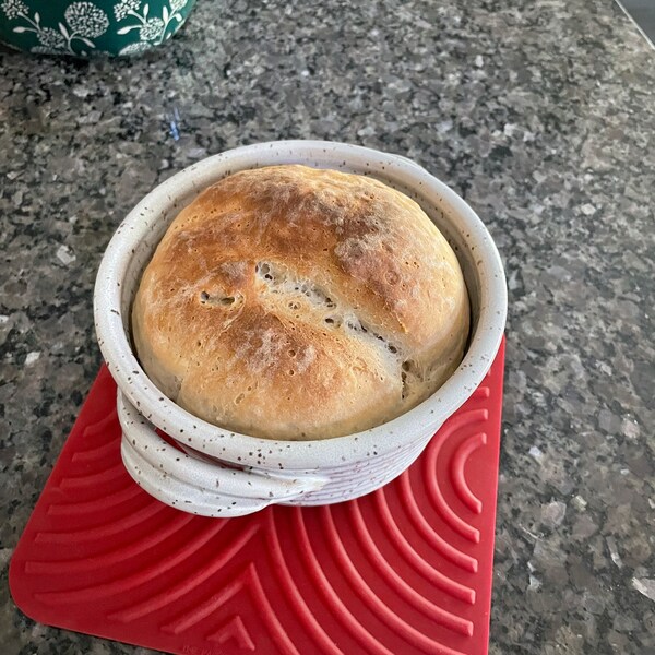 Bread Baker, Pottery Bread Baking Crock With 12 Recipes Included ...