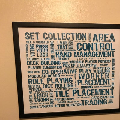 Board Game Mechanics Poster Tabletop and Strategy Gaming Art & Decor ...