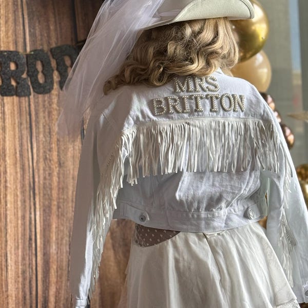 Personalized Jacket for Bride | Gift for Bride | Mrs Jacket | Bridal ...
