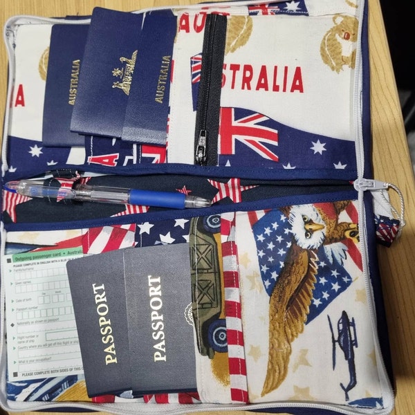 Safari Passport Holder Sewing Pattern With Templates and Video Tutorial ...