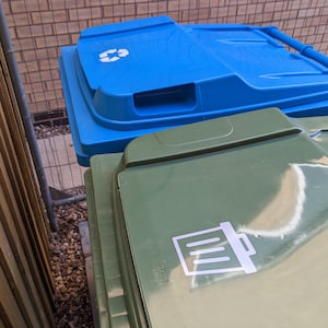 Bin Labels for Rubbish & Recycling, Kitchen Waste, Bin Vinyl Decal ...