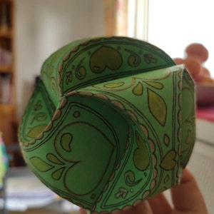 Paper Toy Flower Kaleidocycles / Flextangles a Paper Craft to Color ...