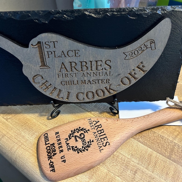 Cooking Contest Award Bundle, Cooking Gifts, Chili Cookoff Trophy ...