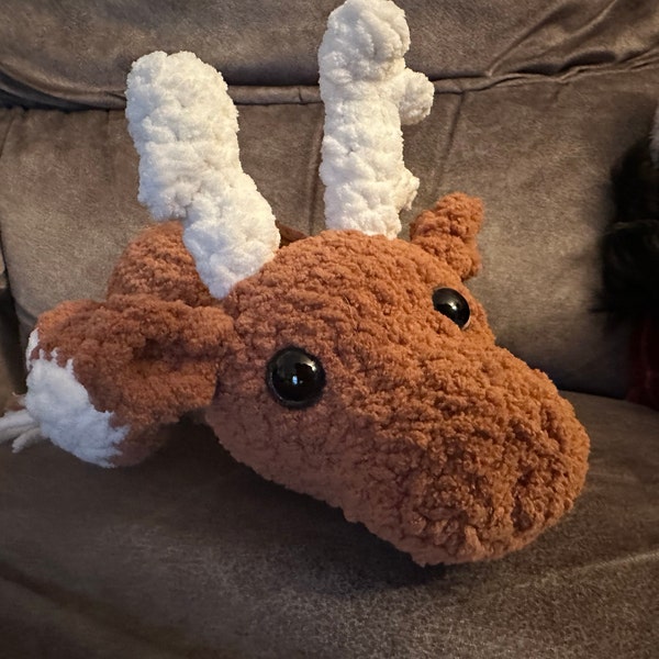 Sleepy Moose Crochet Amigurumi Pattern | Stuffed Animal | PDF Digital ...