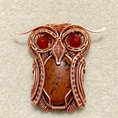Wire Wrapped Owl Pendant Jewelry Tutorial Step-by-step Instructions ...