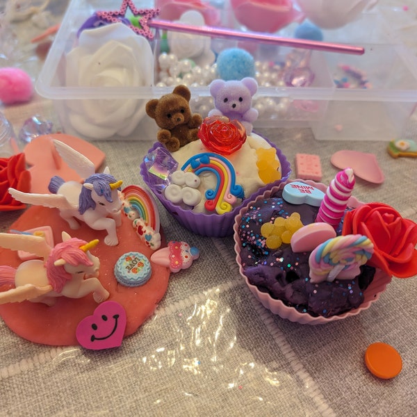 Unicorn Birthday Play Dough Kit, Play Dough Kit, Playdough Kit ...