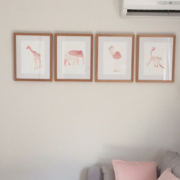 Baby Okapi Art, Okapi Watercolor Painting, Giclee Print, Nursery Animal ...