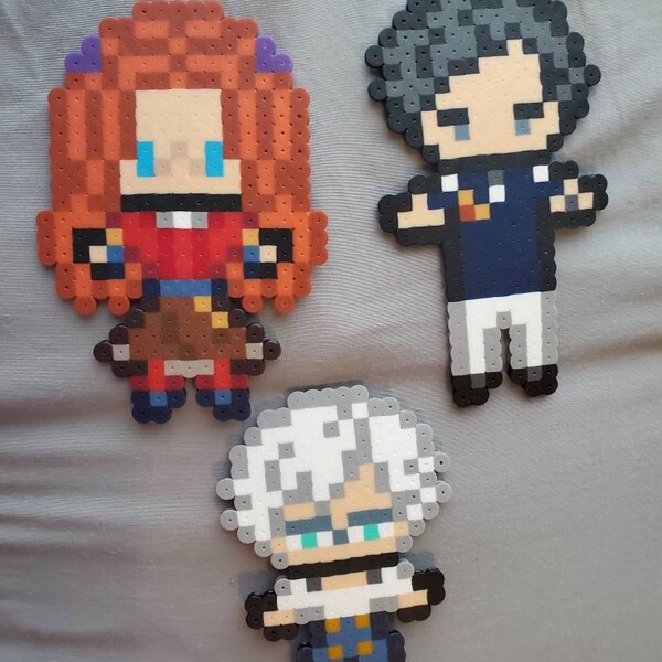 Zero Escape Virtue's Last Reward VLR Inspired Perlers sigma, Phi, Luna ...