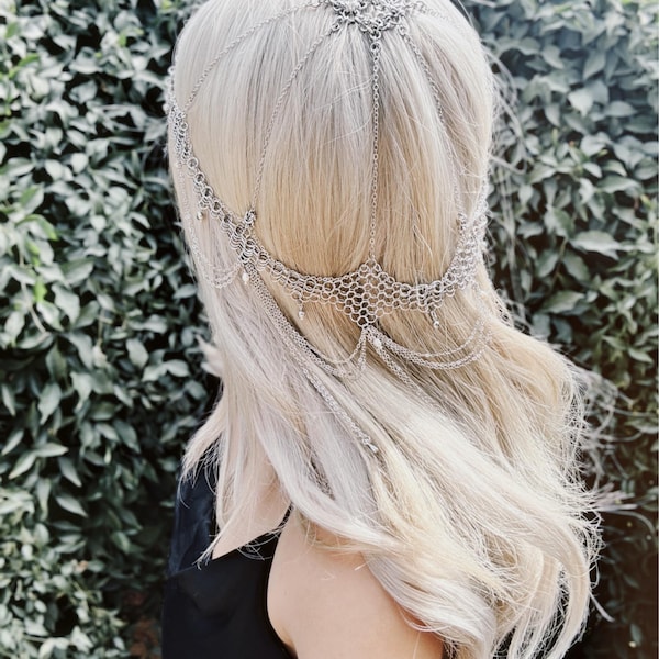Wedding Elf Chainmail Headpiece - Etsy
