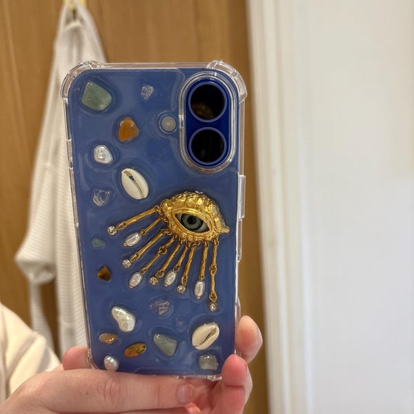 Resin Designer iPhone Case, Aesthetic iPhone Case for iPhone 17 16 15 ...