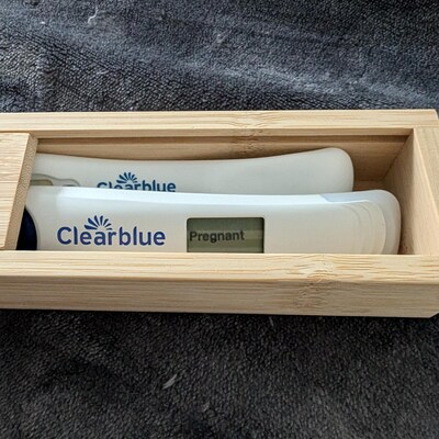 Engraved Pregnancy Announcement Box Personalised Pregnancy Test Box ...