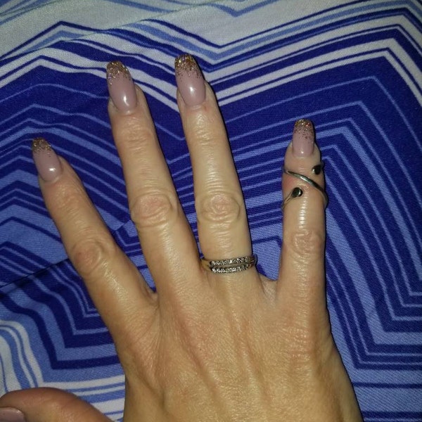 Mallet Finger Ring Split Sterling Silver 925 - Etsy