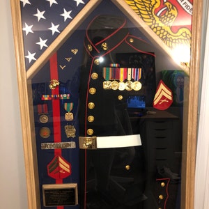 Military Uniform Shadow Box FREE SHIPPING Lower 48 States - Etsy
