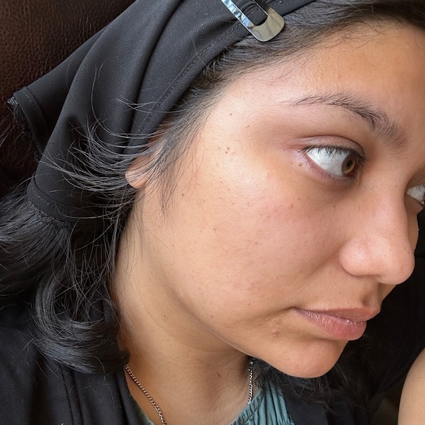 Chiffon Lace Trim Self Tie Triangle Head Scarf - Sheer Lightweight ...