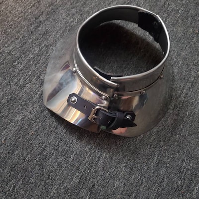 Gorget Neck Guard SCA Larp Armour 18ga Gauge Mild or 16ga Stainless ...